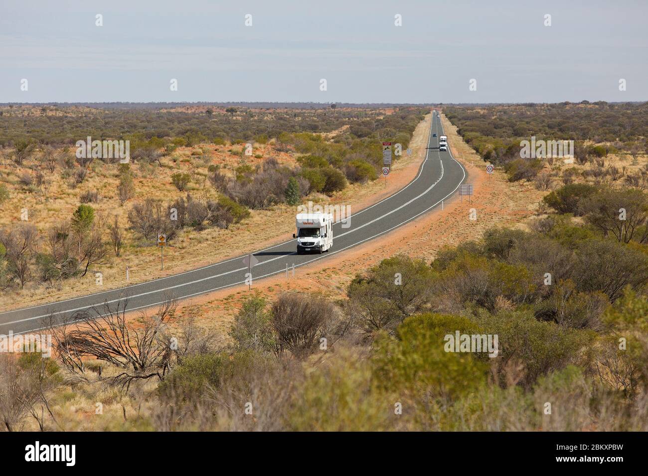 Lasseters Highway from the Mt Connor Lookout, Northern Territory ...
