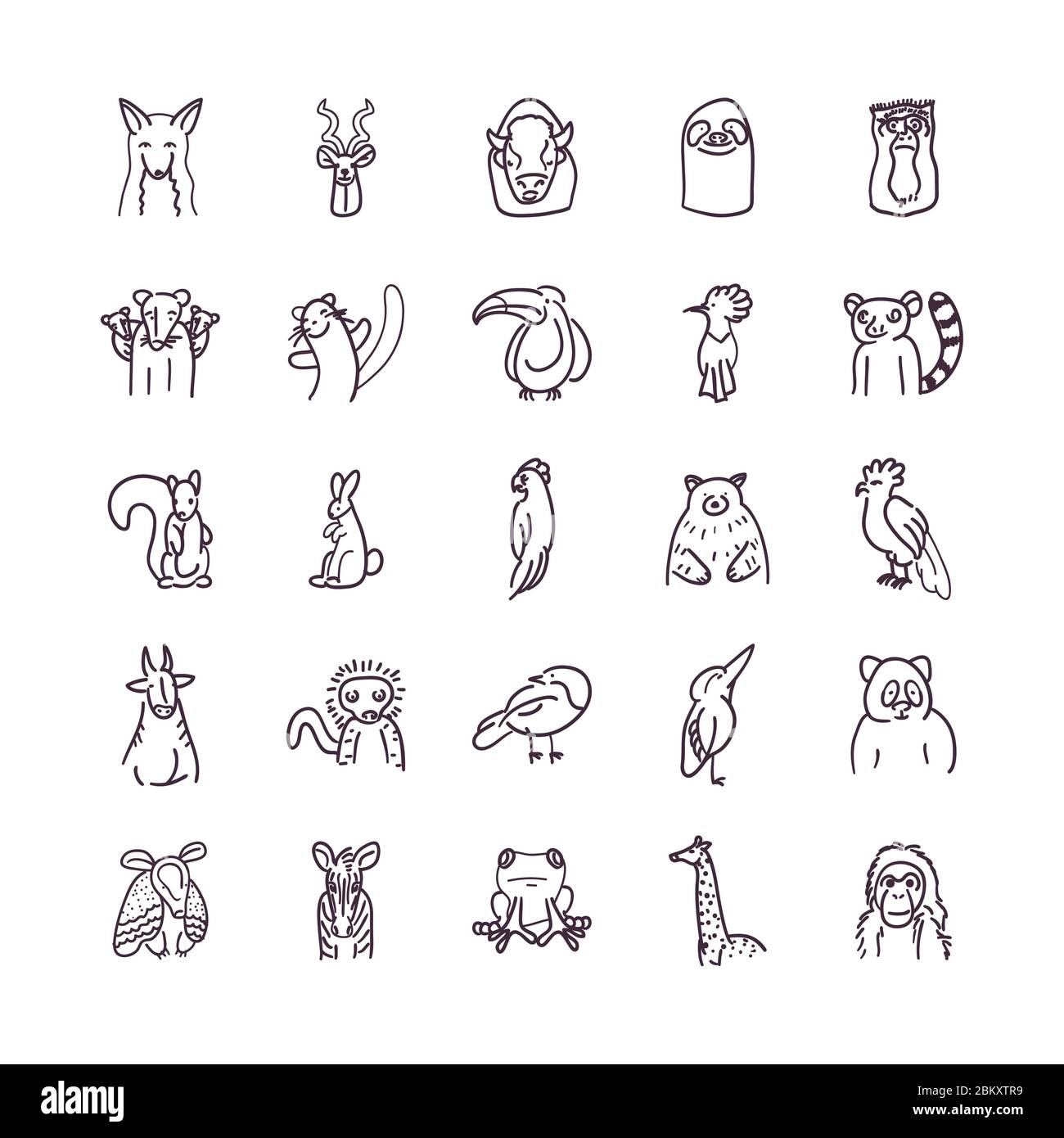 Frog Line Art High Resolution Stock Photography and Images - Alamy