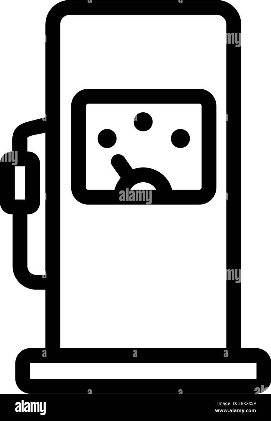 gas control indicator icon vector outline illustration Stock Vector ...