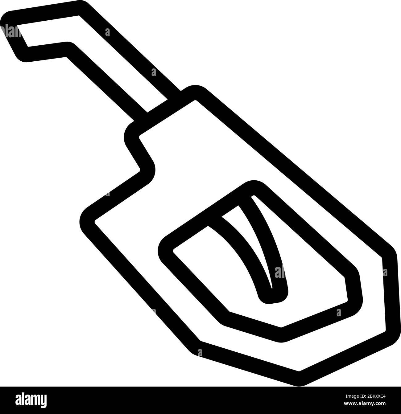 rounded grip gun icon vector outline illustration Stock Vector Image ...