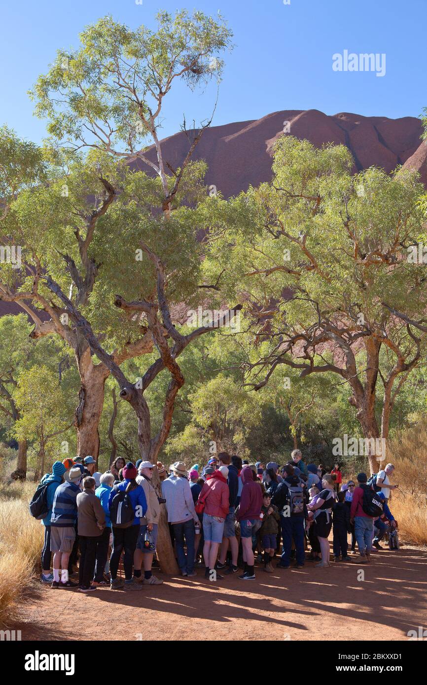 Mala Walk around the foot of Uluru, Northern Territory, Australia Stock ...