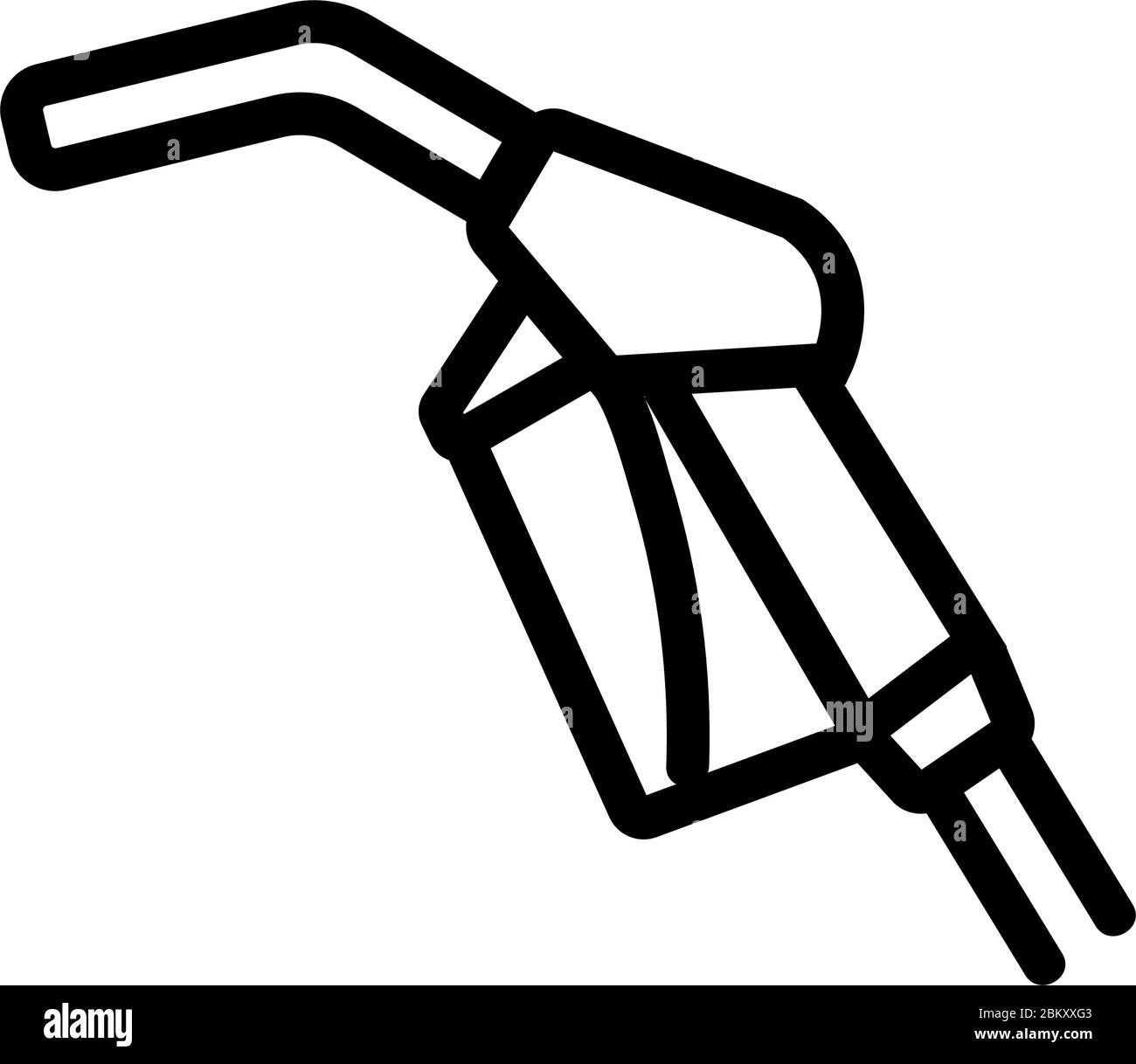 refueling gun service icon vector outline illustration Stock Vector ...