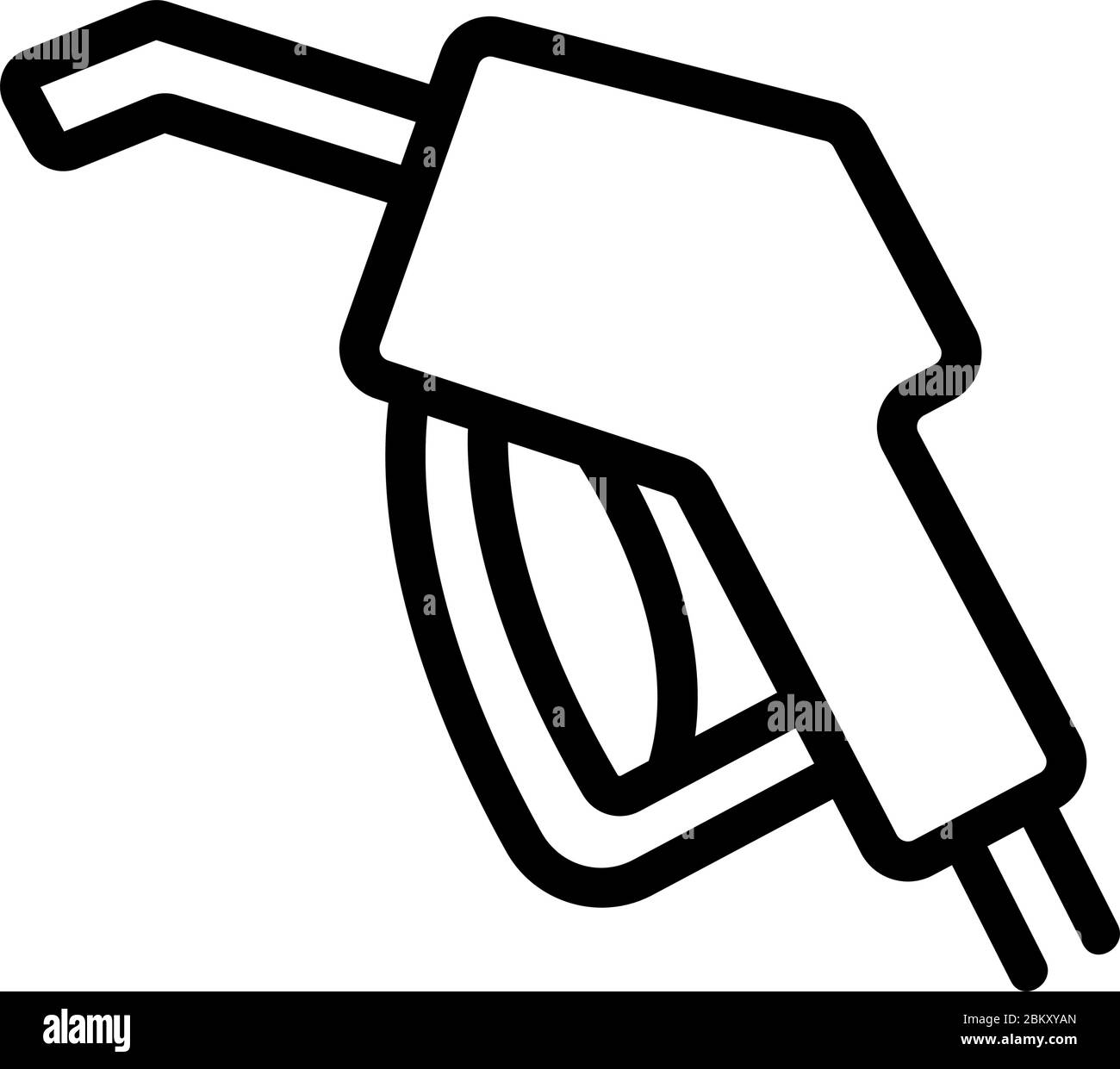 refueling gun crane icon vector outline illustration Stock Vector Image ...