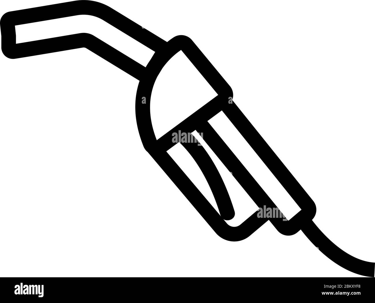 fuel dispenser icon vector outline illustration Stock Vector Image ...