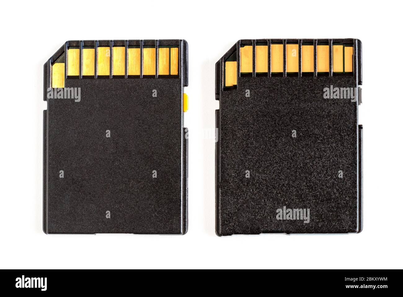 SD Cards isolated on White background, pair of SD Cards Stock Photo - Alamy