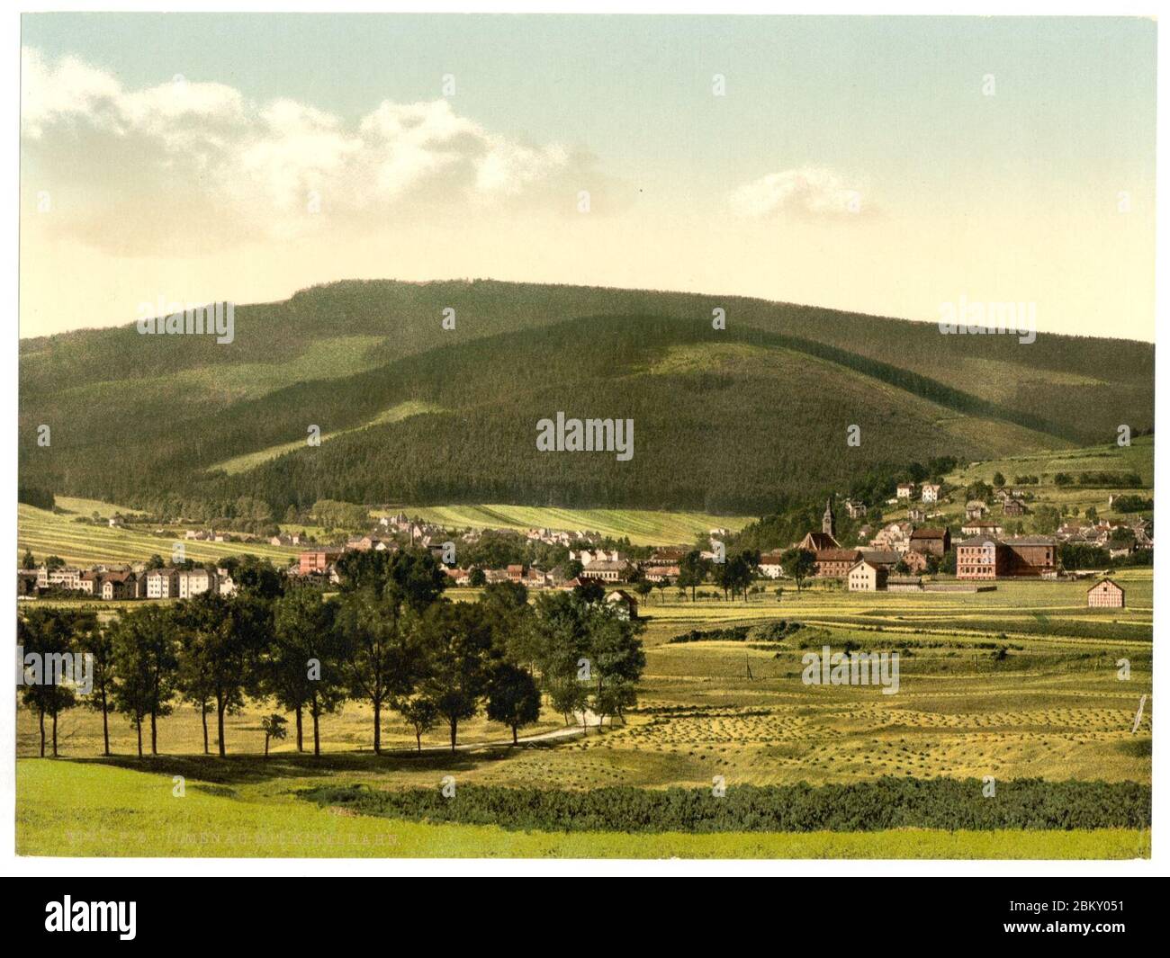 Ilmenau with Kikelhahn, Thuringia, Germany Stock Photo - Alamy