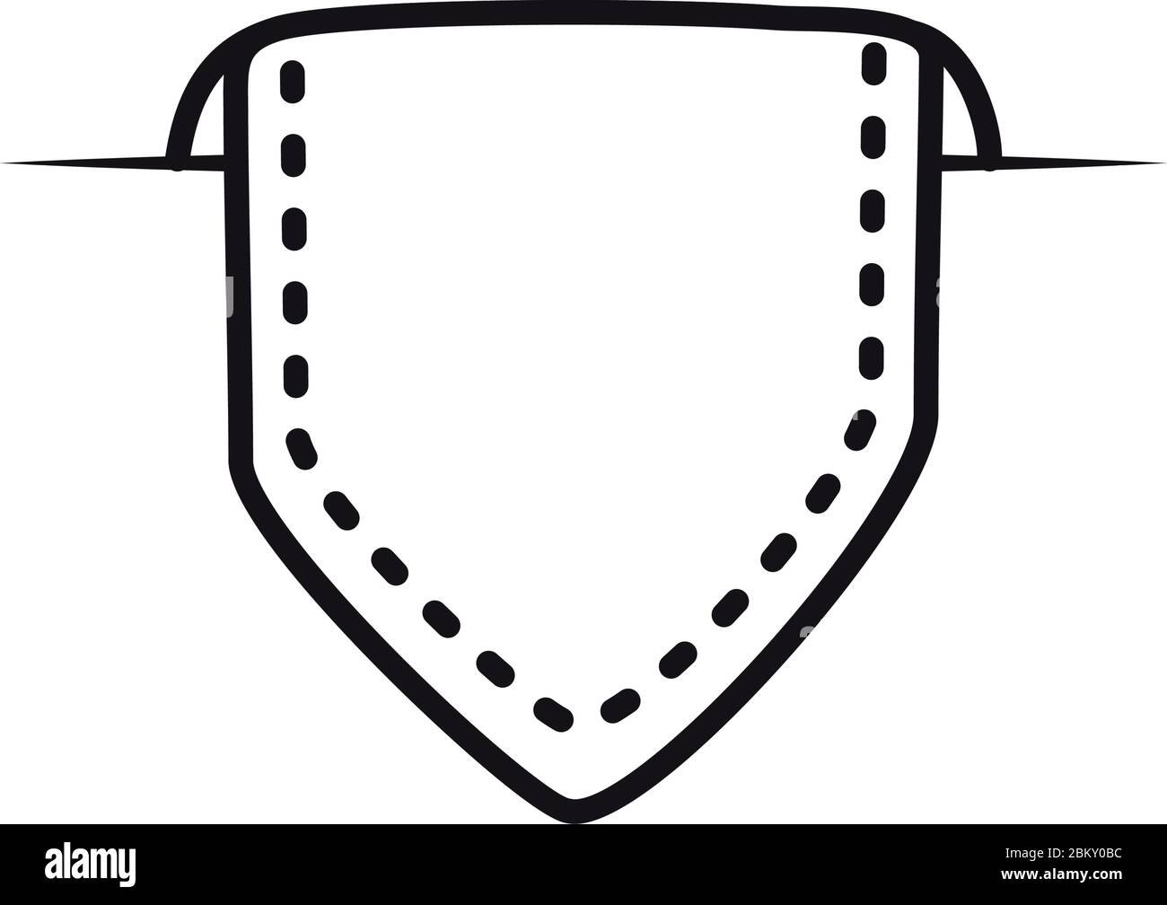 bookmark icon over white background, line style, vector illustration ...