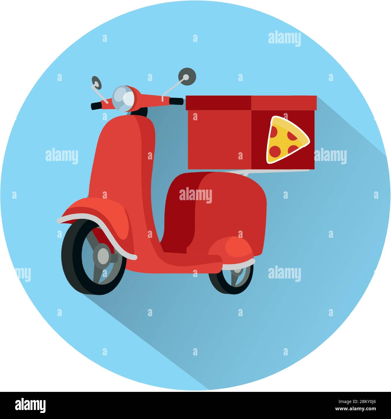 Food pizza delivery postal Stock Vector Images - Alamy