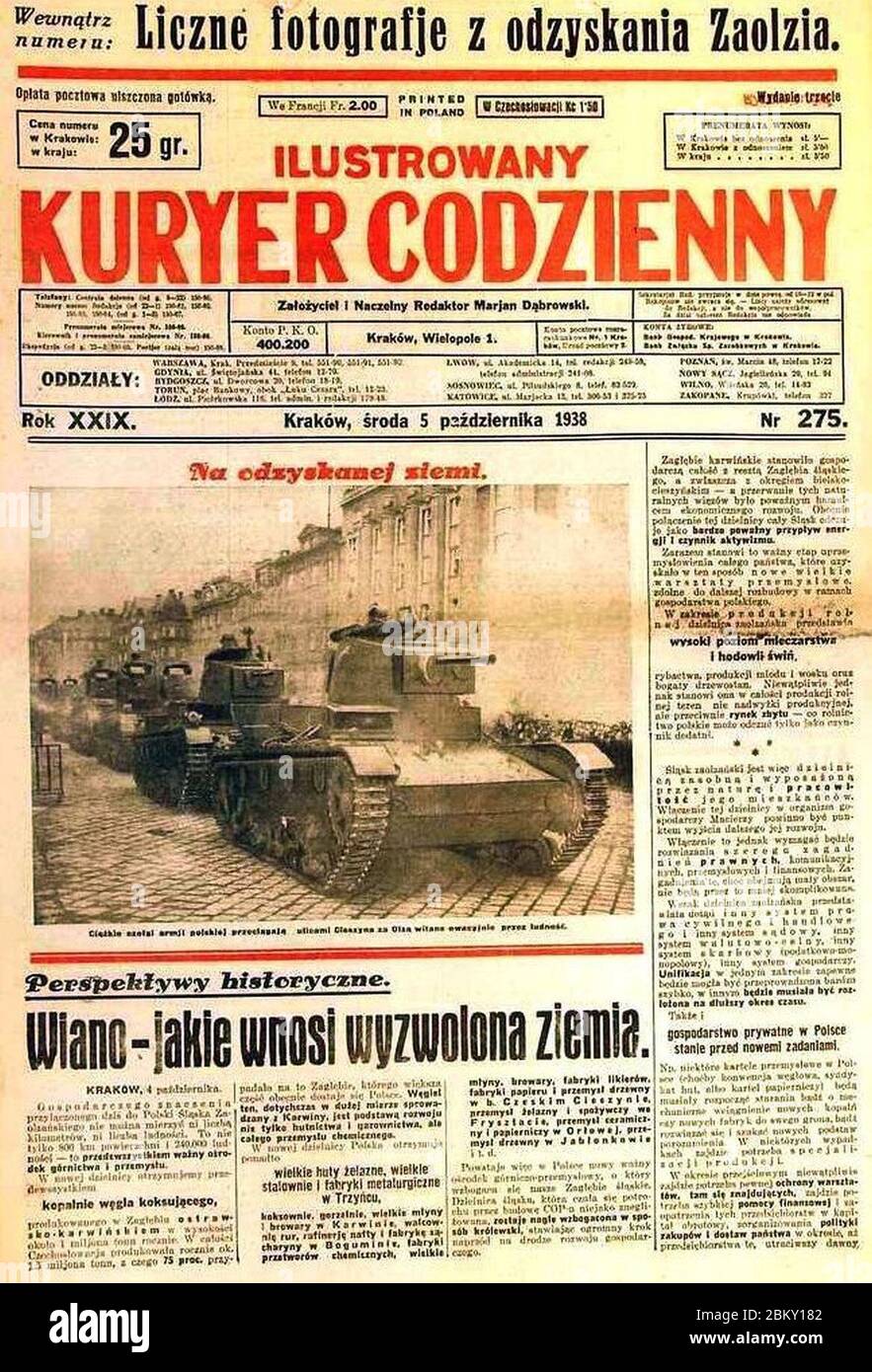 Ilustrowany Kuryer Codzienny 5 X 1938 Stock Photo - Alamy