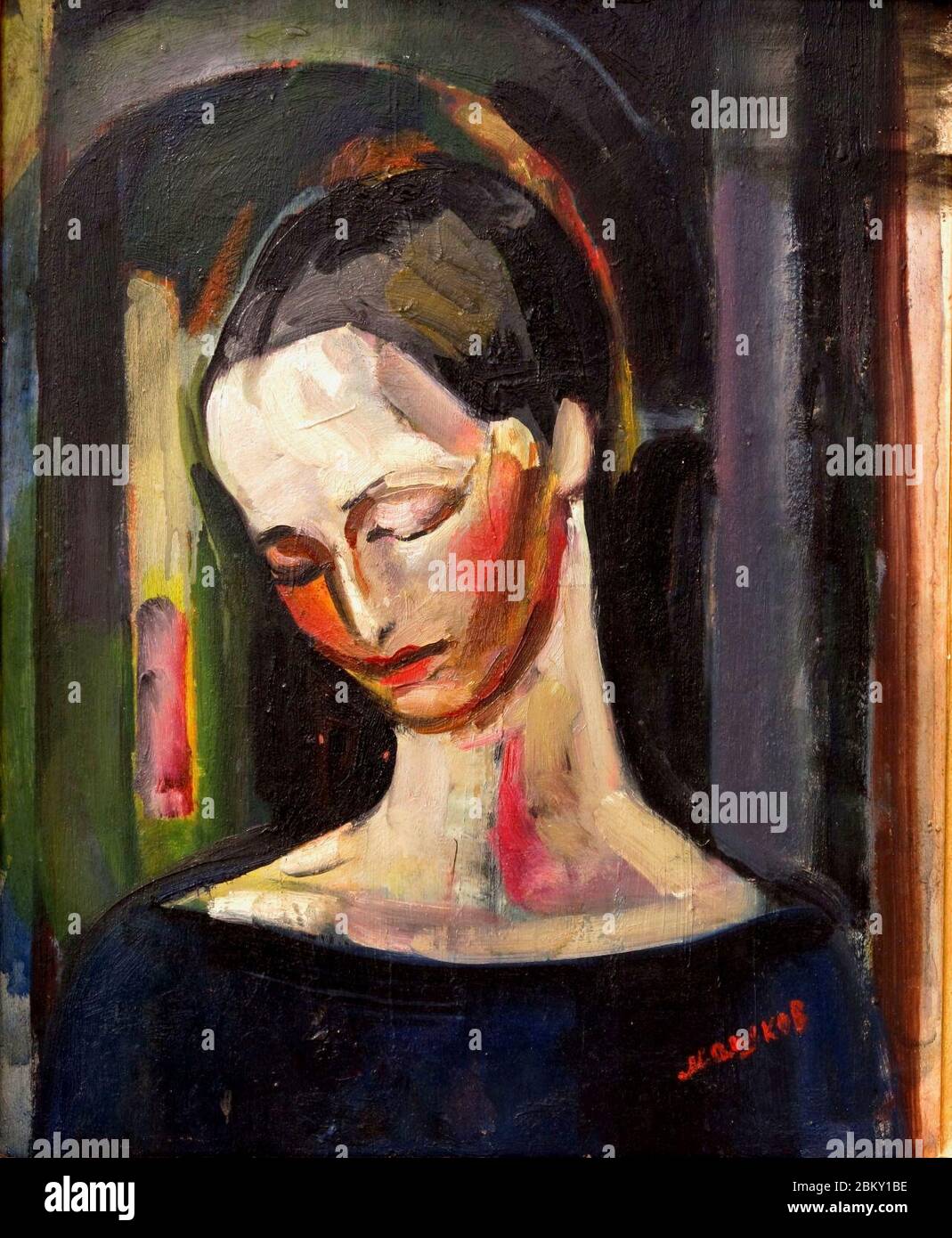 Ilya Ivanovich Mashkov, Portrait of a Woman Stock Photo - Alamy