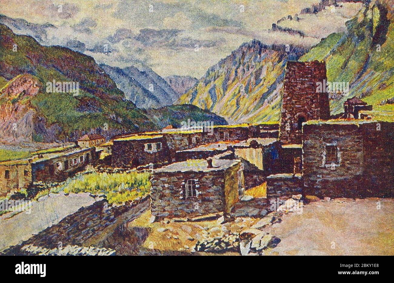Ilya Mashkov - Georgia. View of the Darial Gorge Stock Photo - Alamy