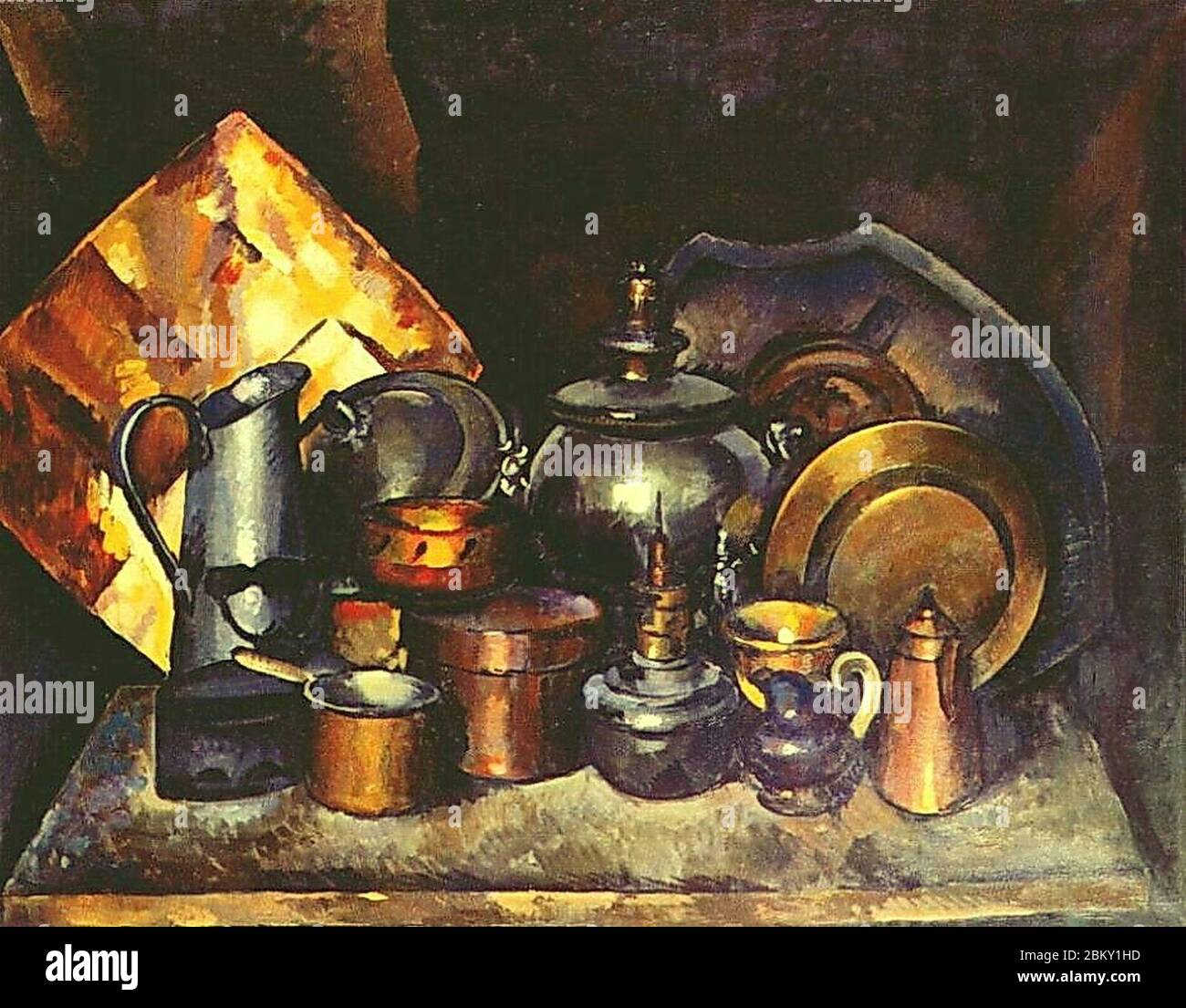 Ilya Mashkov - Still life with Samovar - 1920 Stock Photo - Alamy