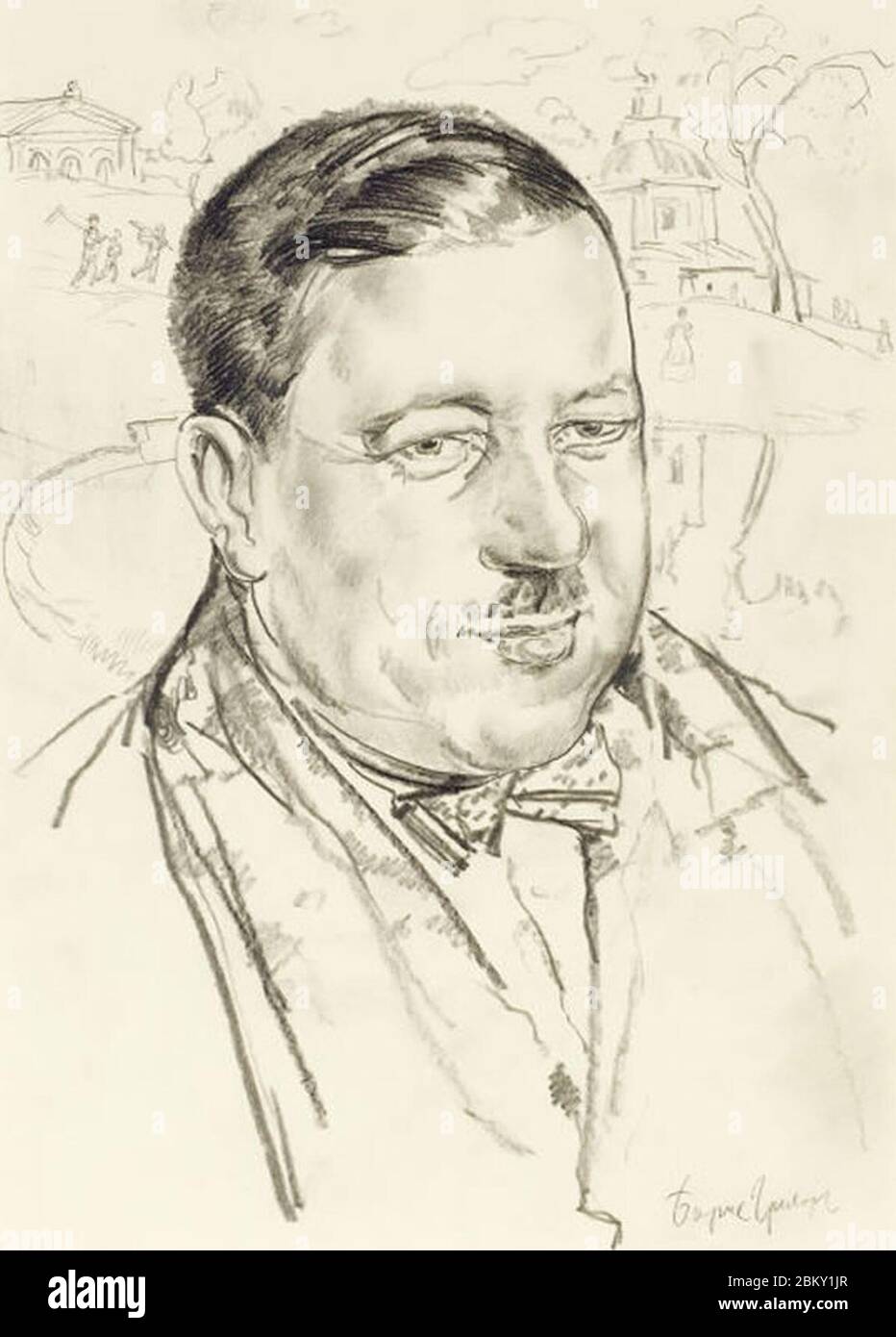 Ilya Mashkov by Boris Grigoriev Stock Photo - Alamy