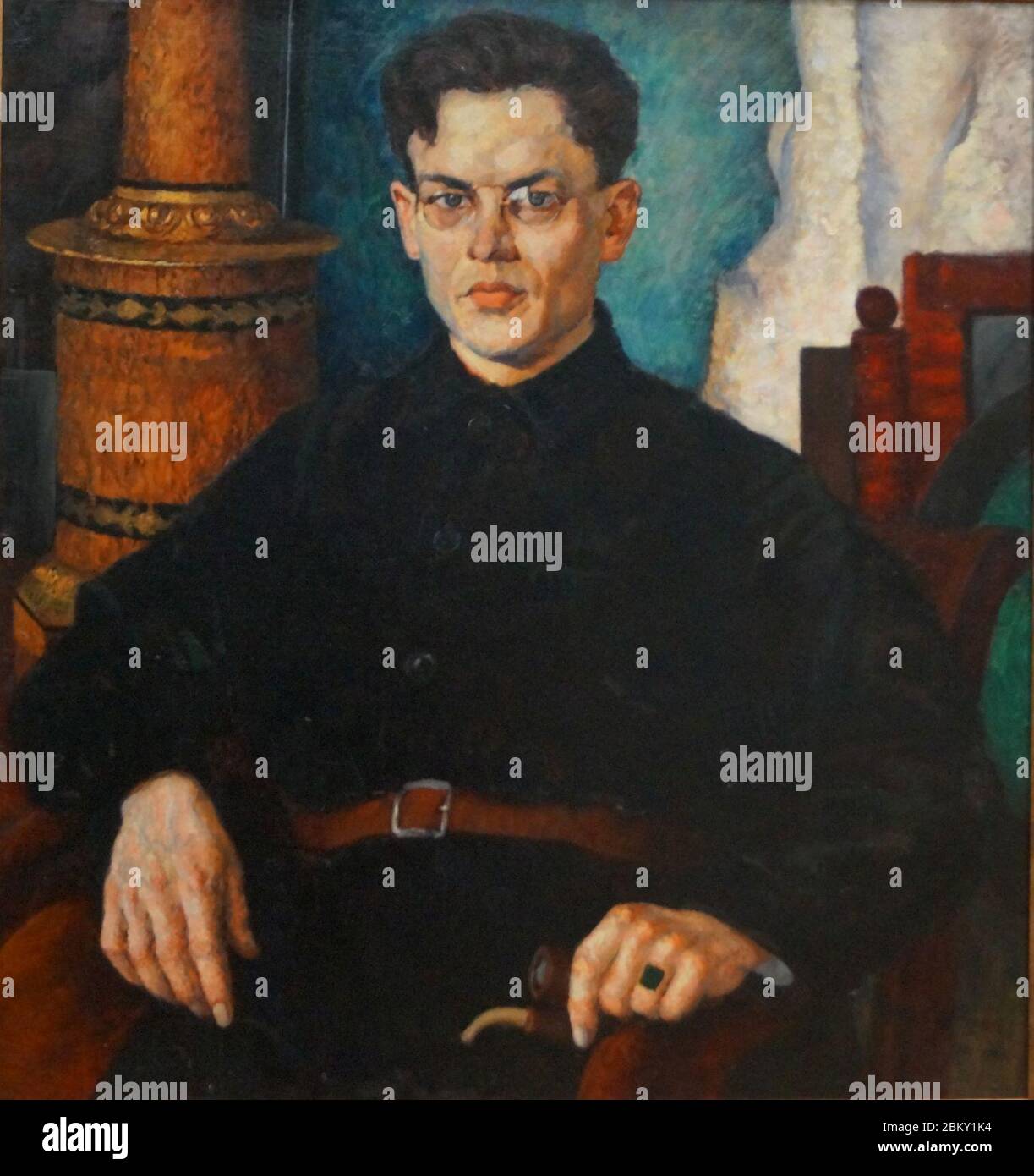 Ilya Mashkov (1881-1944), Portrait of N I Skatkin (1921-1923 Stock ...