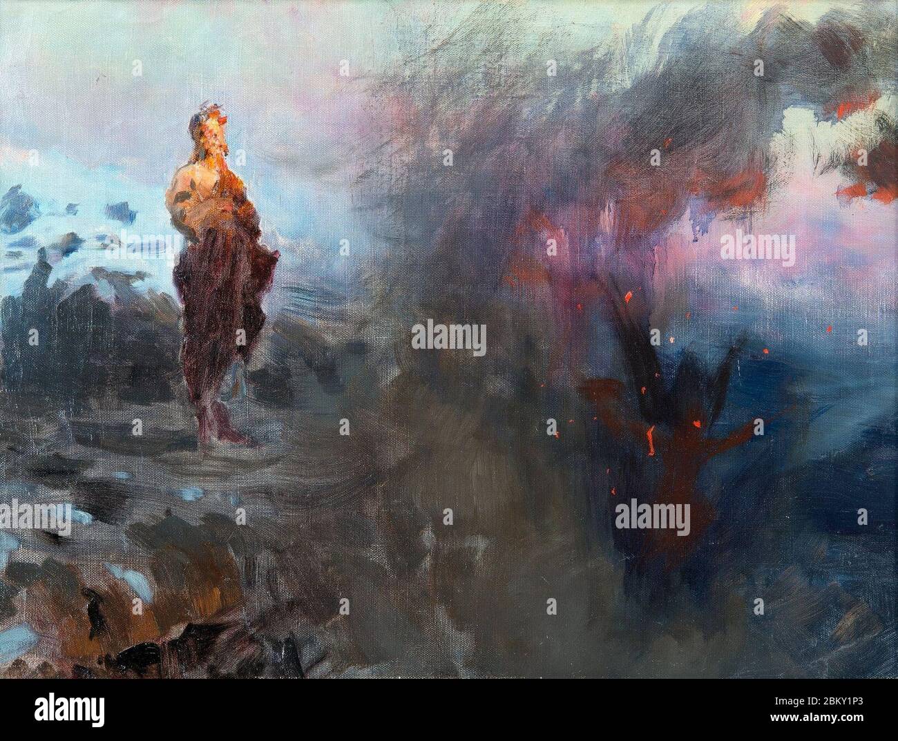 Ilya Repin Tempation of Christ Stock Photo - Alamy