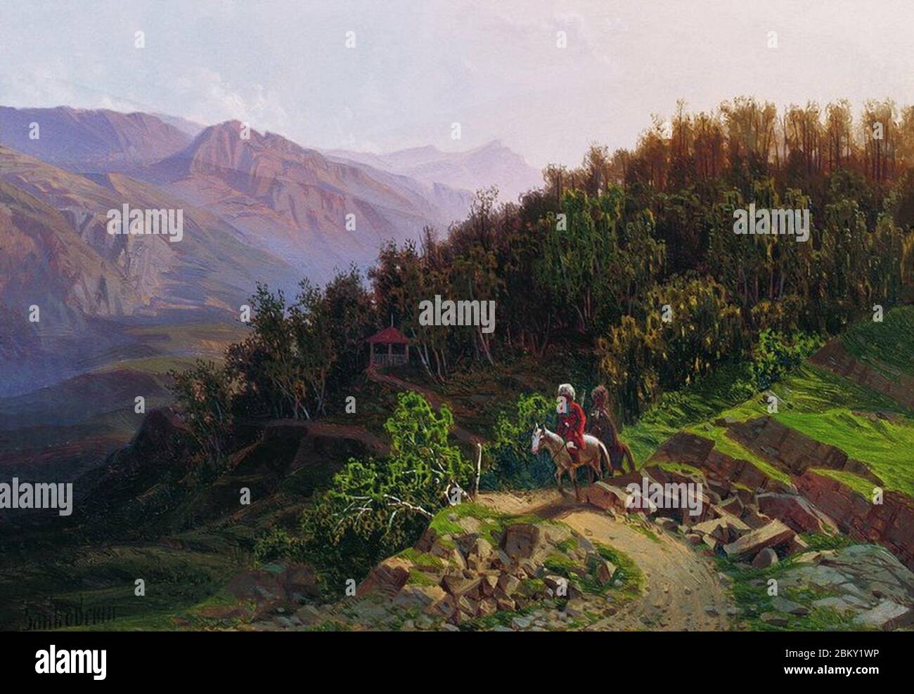 Ilya Zankovsky - The Site of Shamil's Surrender Stock Photo - Alamy