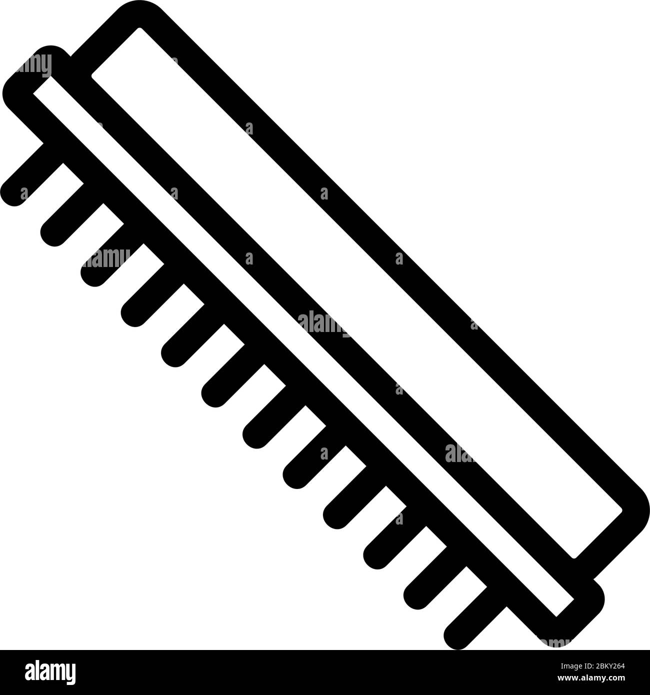 brush comb icon vector outline illustration Stock Vector Image & Art ...