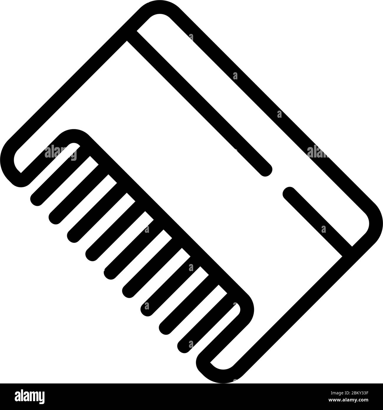 comb for animals icon vector outline illustration Stock Vector Image ...