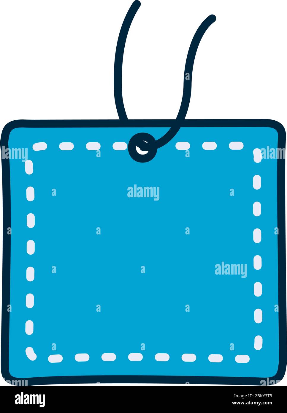 square note icon over white background, line and fill style, vector ...