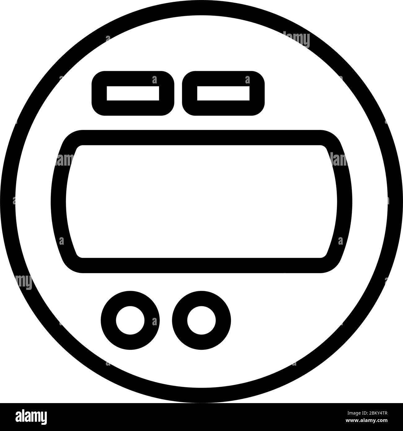 kitchen clock and timer icon vector outline illustration Stock Vector ...