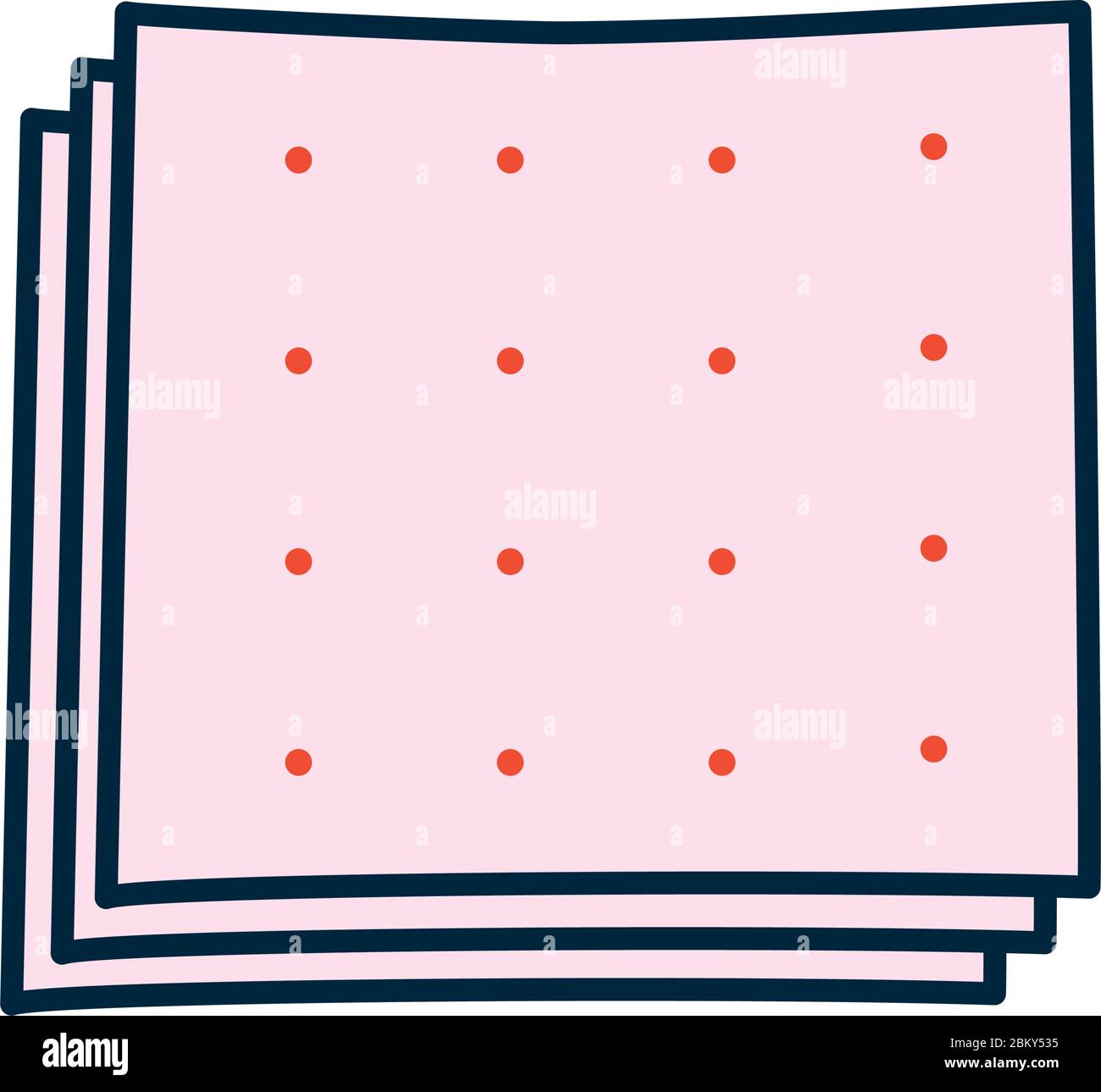 note with dots design over white background, line and fill style ...