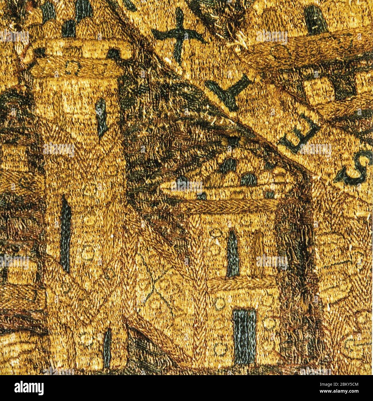 Image of a building - detail of the coronation pall Stock Photo - Alamy