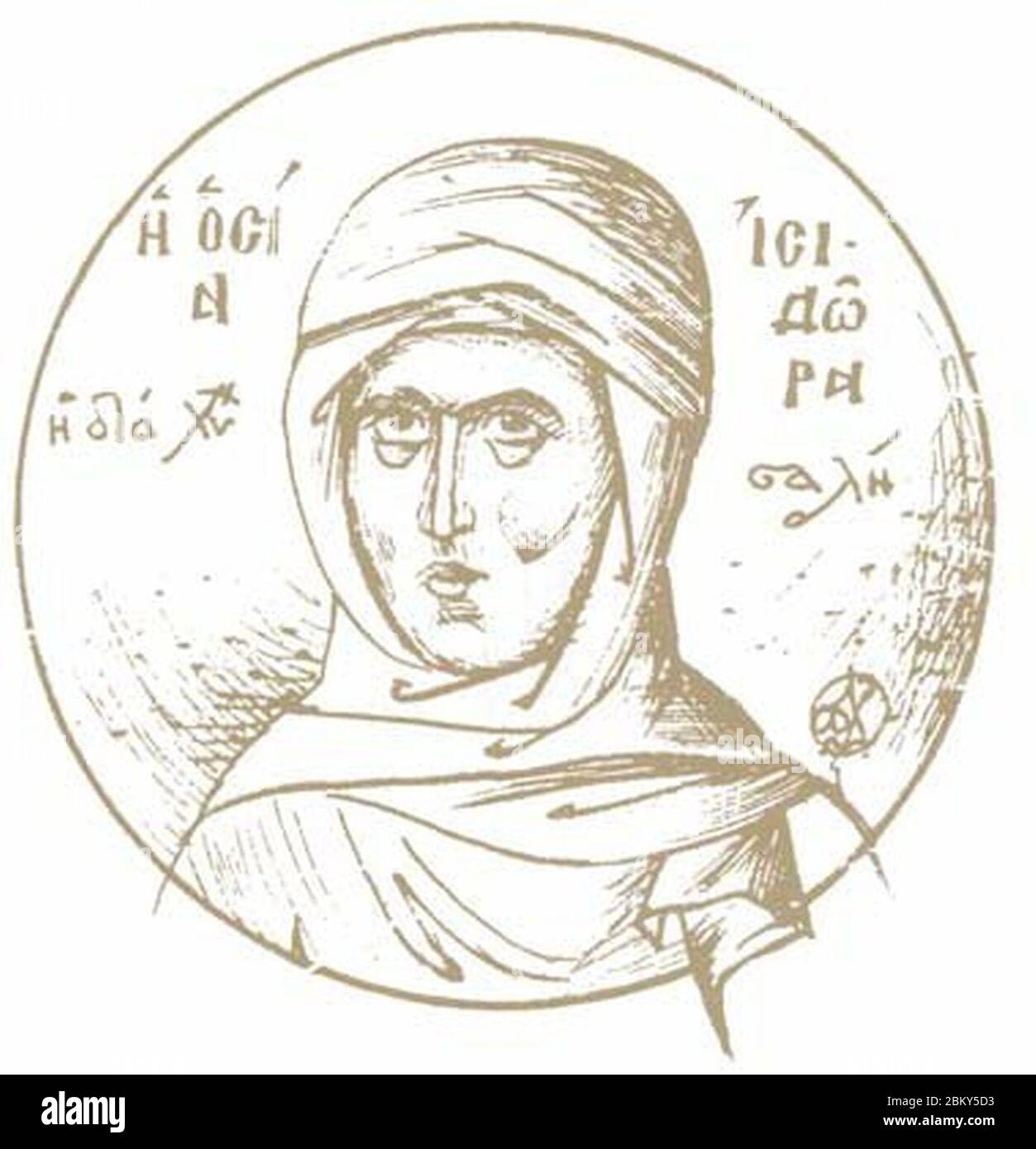 Image of Isidora of Tabenna Stock Photo - Alamy