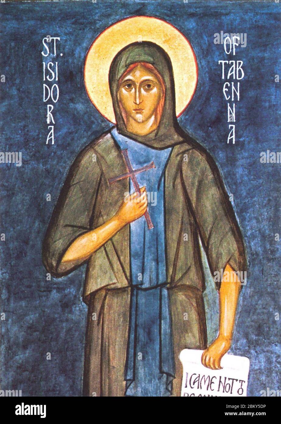 Image of St Isidora of Tabenna Stock Photo - Alamy