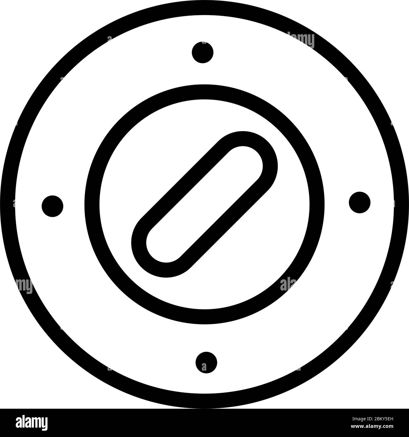 gas comfort control icon vector outline illustration Stock Vector Image ...