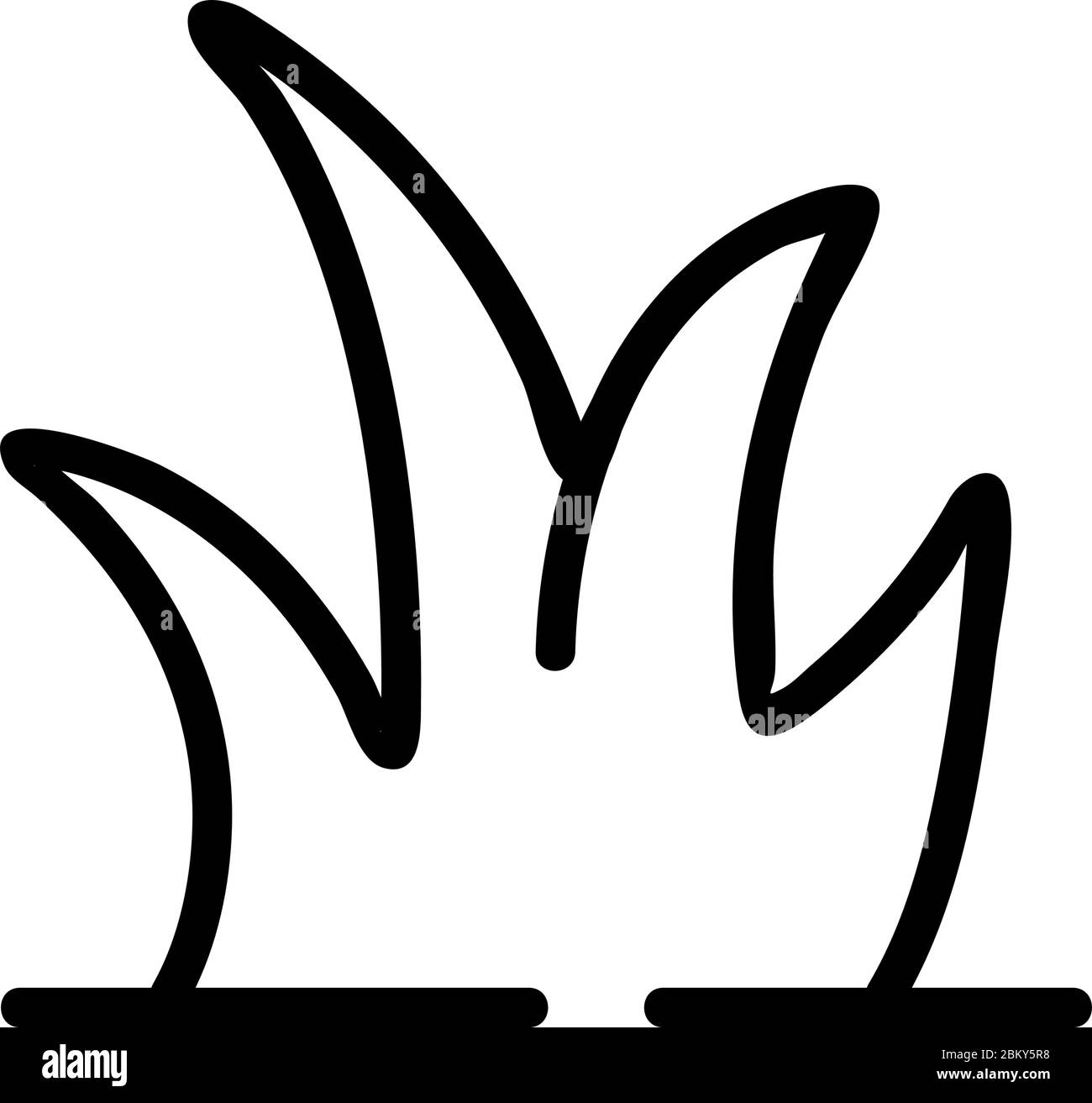 meadow plant icon vector outline illustration Stock Vector Image & Art ...