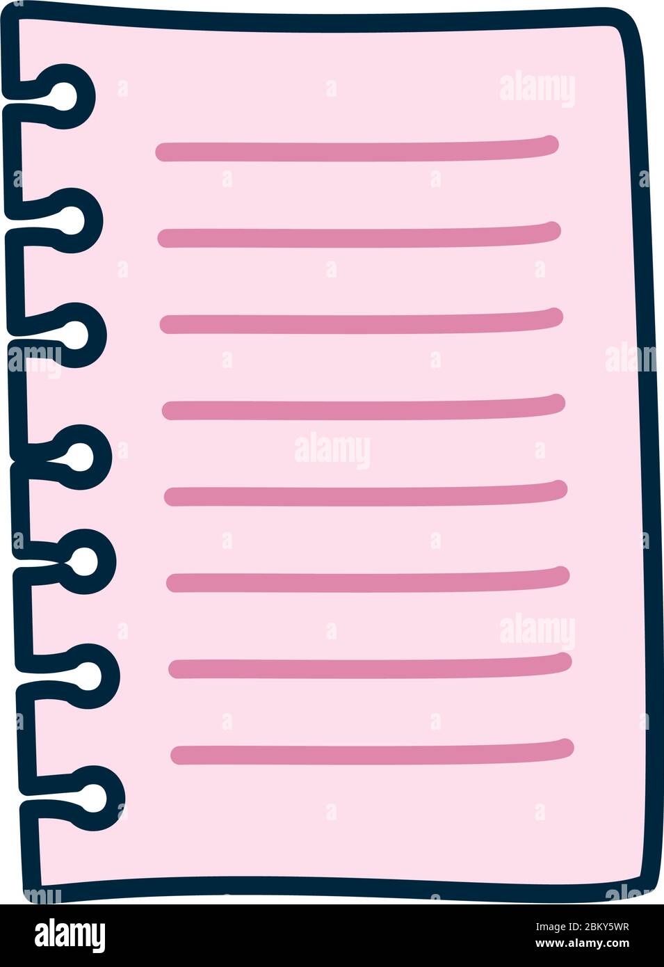 striped page over white background, line and fill style, vector ...