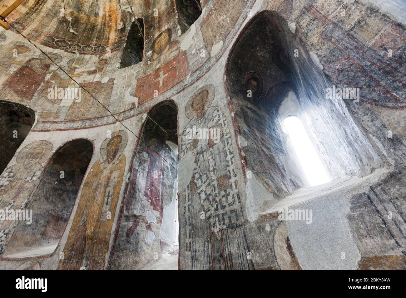 Interior and mural paintings of Kobayr Monastery, Armenian monastery ...