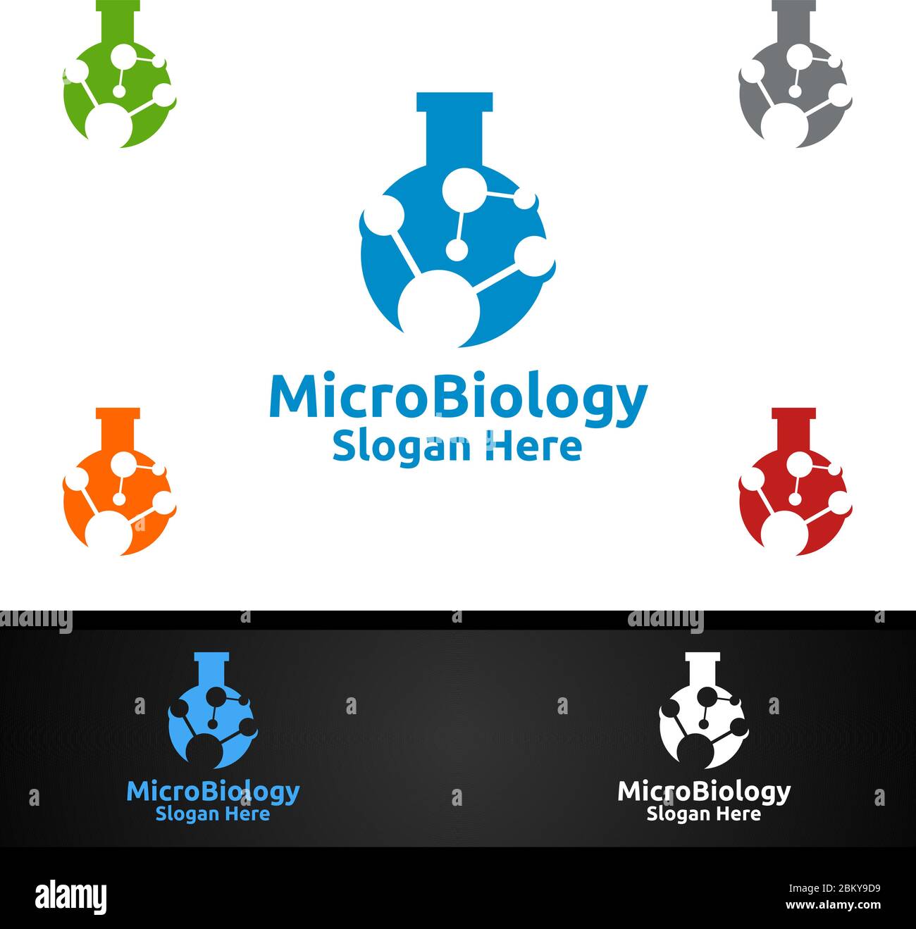 Micro Science and Research Lab Logo for Microbiology, Biotechnology ...