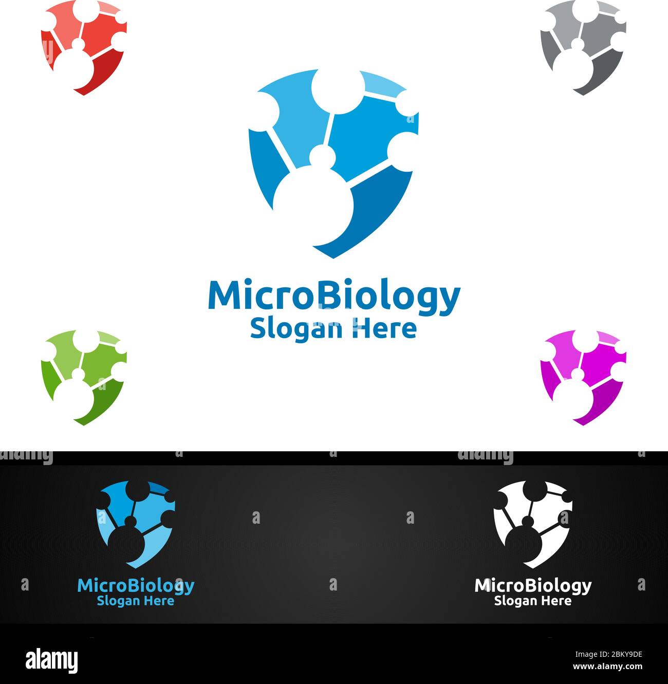 Micro Science and Research Lab Logo for Microbiology, Biotechnology ...