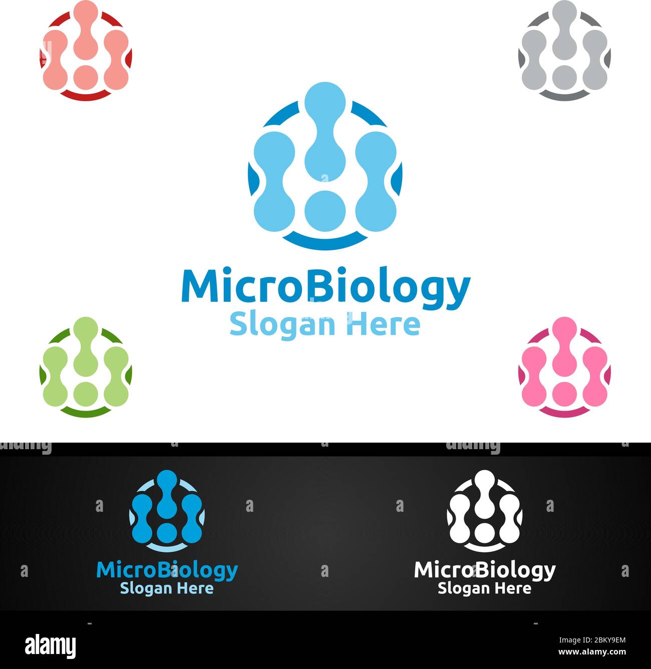 Micro Science and Research Lab Logo for Microbiology, Biotechnology ...