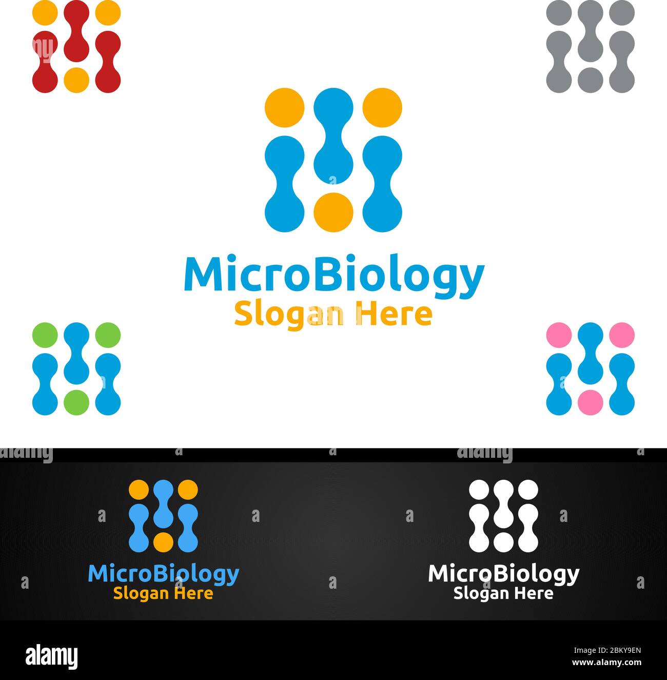 Micro Science and Research Lab Logo for Microbiology, Biotechnology ...
