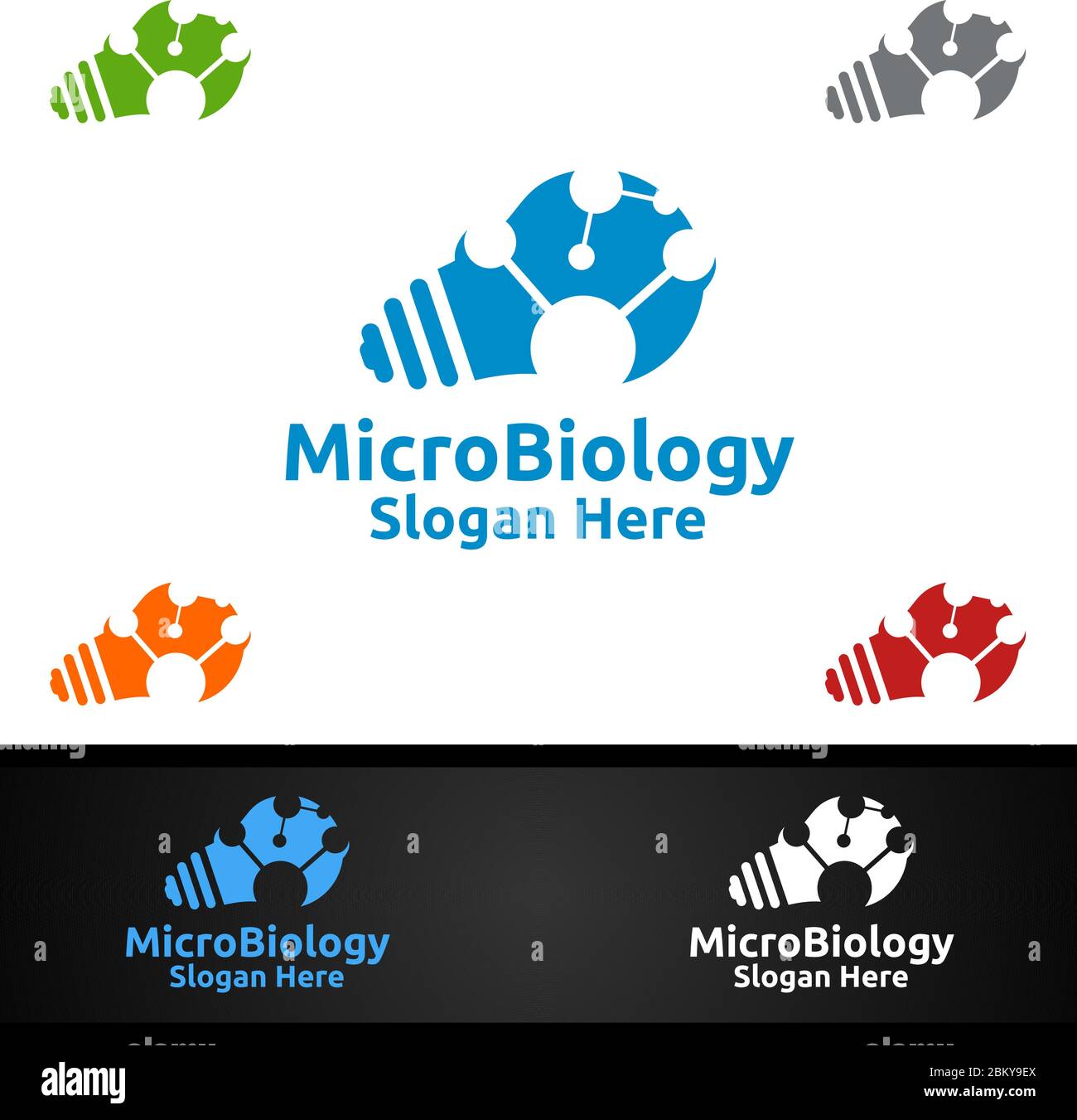 Micro Science and Research Lab Logo for Microbiology, Biotechnology ...