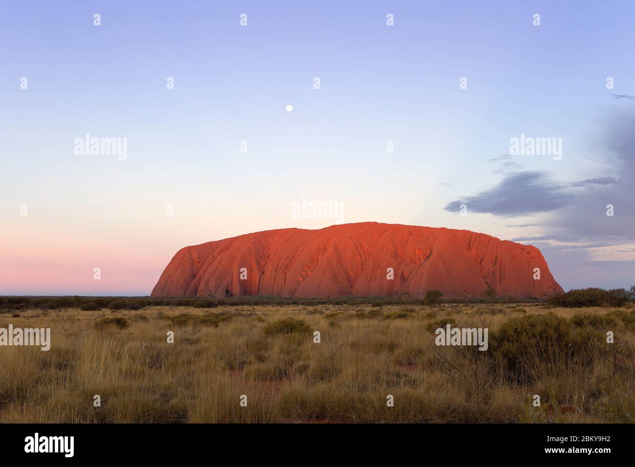 Moon Over Uluru Ayers Rock High Resolution Stock Photography and Images ...