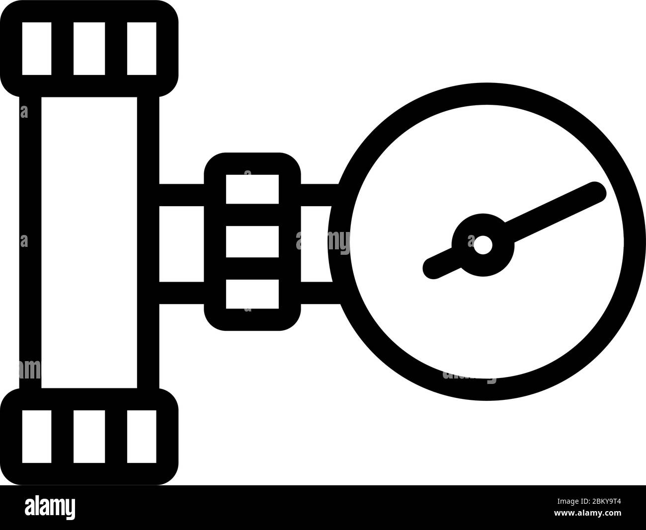 pipe counter icon vector outline illustration Stock Vector Image & Art ...