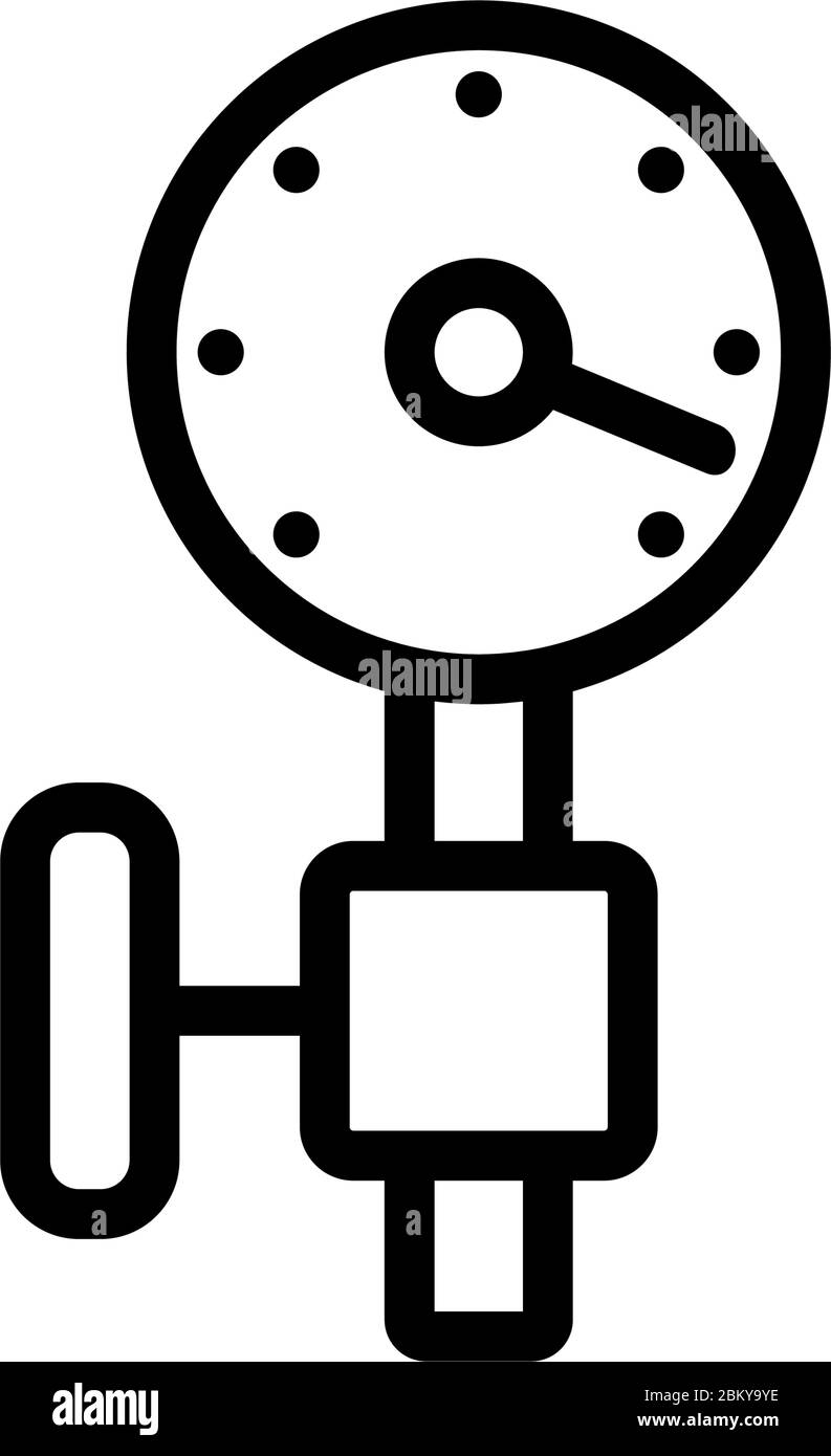 Contour illustration pressure gauge hi-res stock photography and images ...