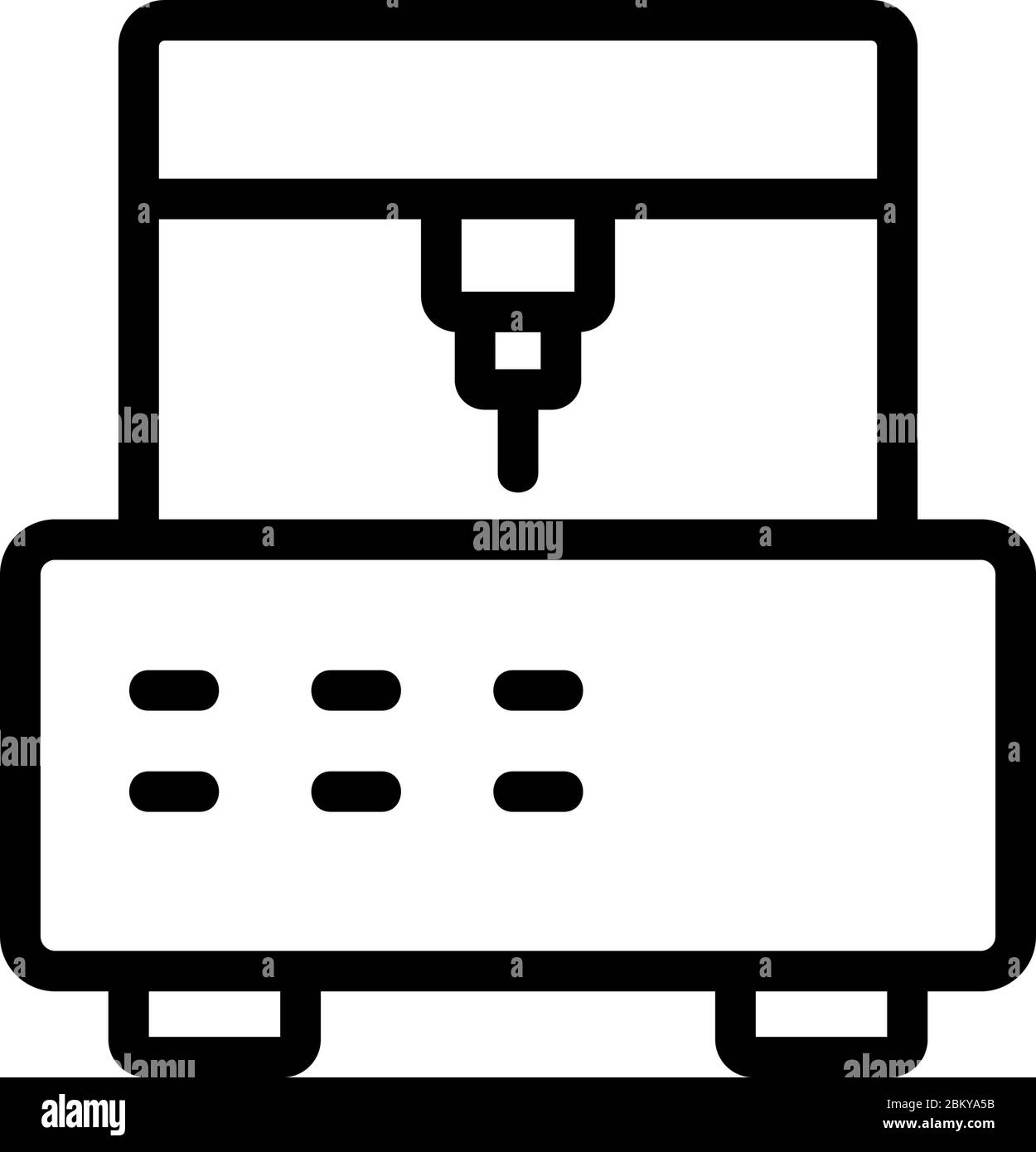 drilling machine icon vector outline illustration Stock Vector Image & Art - Alamy
