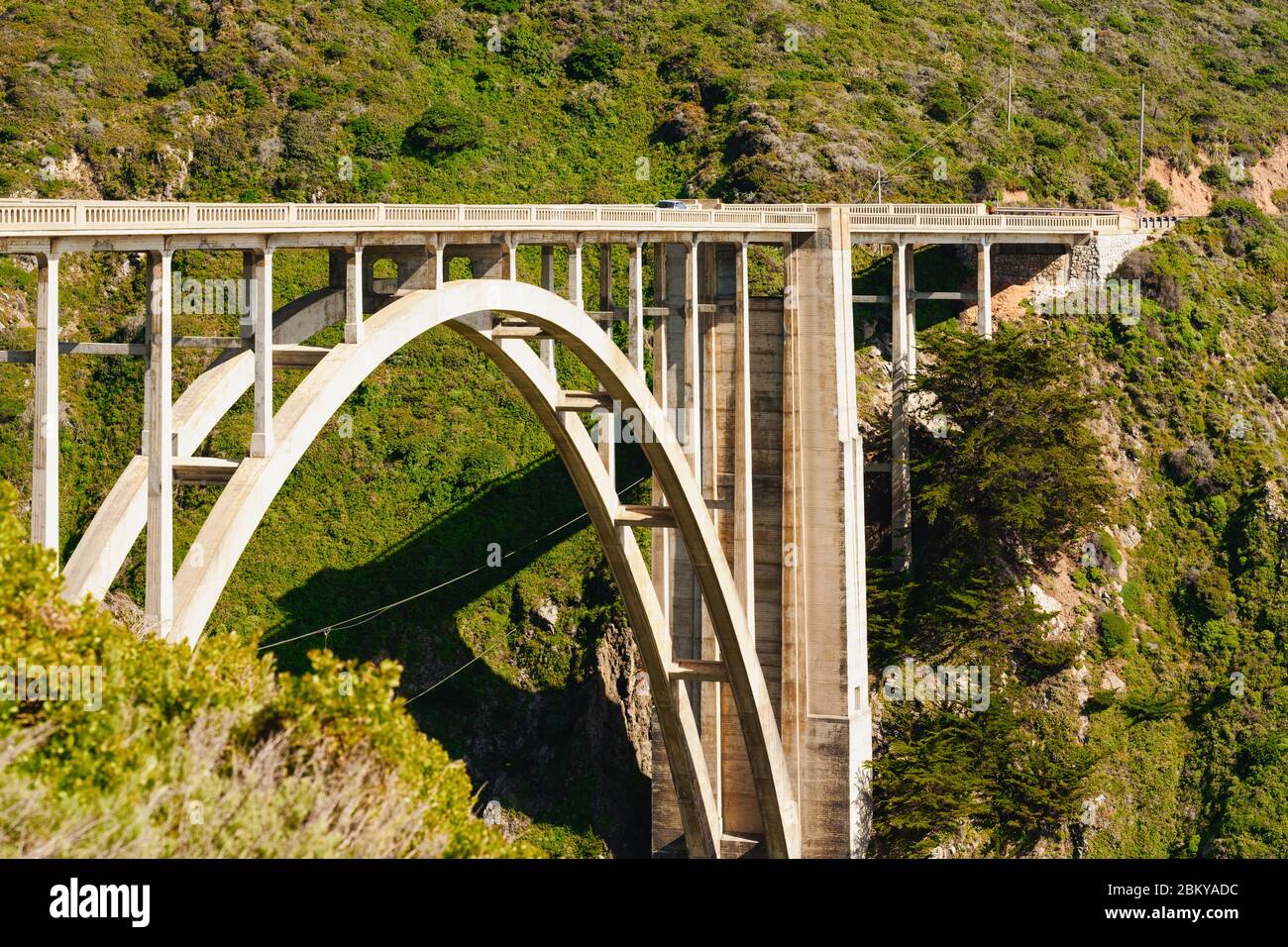 Bixby Creek Bridge, also known as Bixby Canyon Bridge, on the Big Sur ...