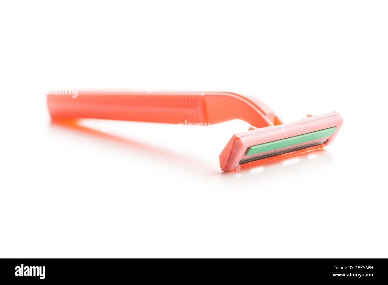 Pink lady shaver. Women razor isolated on white background Stock Photo ...