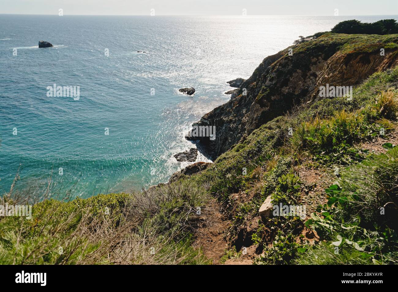 Big Sur, California. A popular touristic destination, famous for its ...