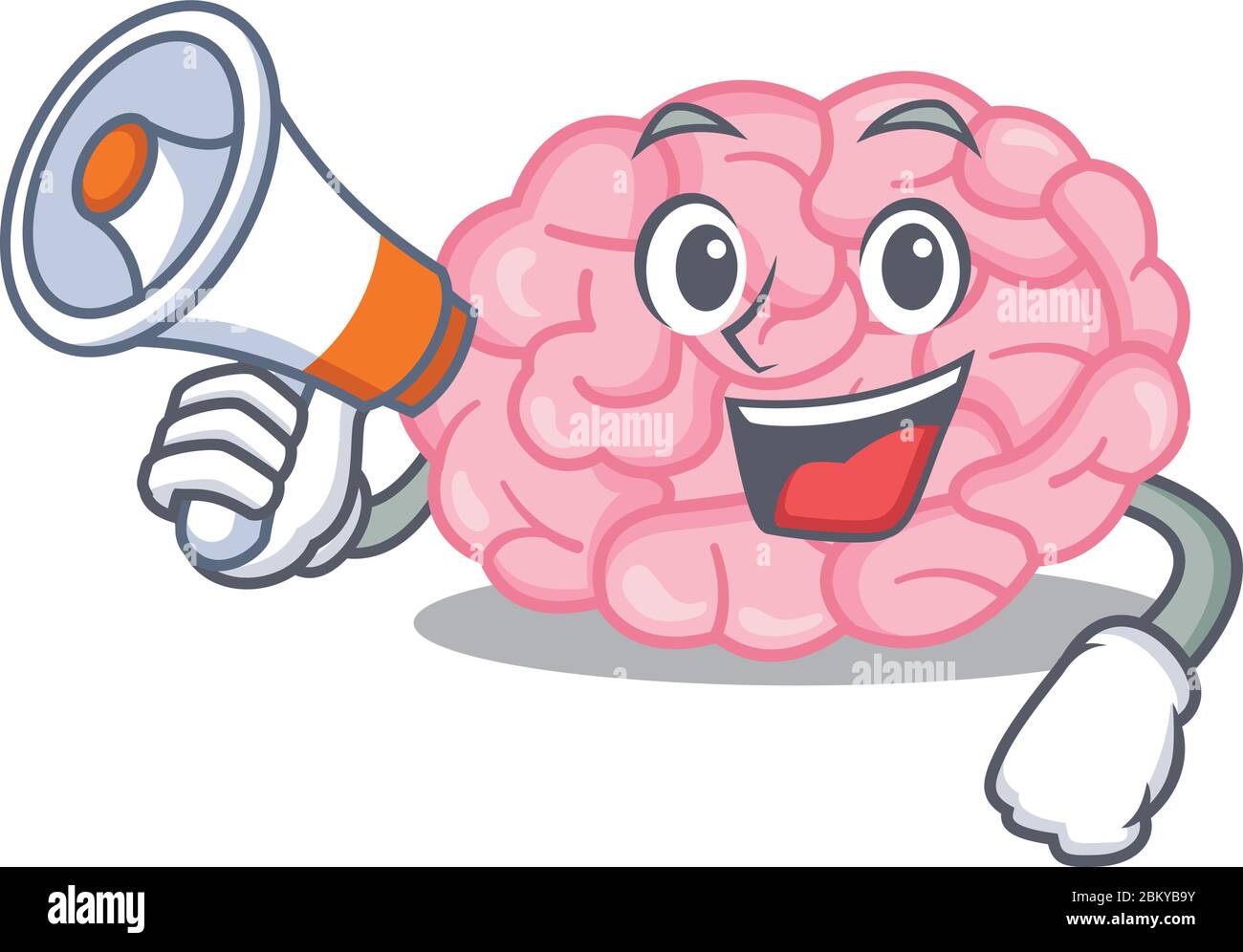 Cartoon Brain Thinking Clipart