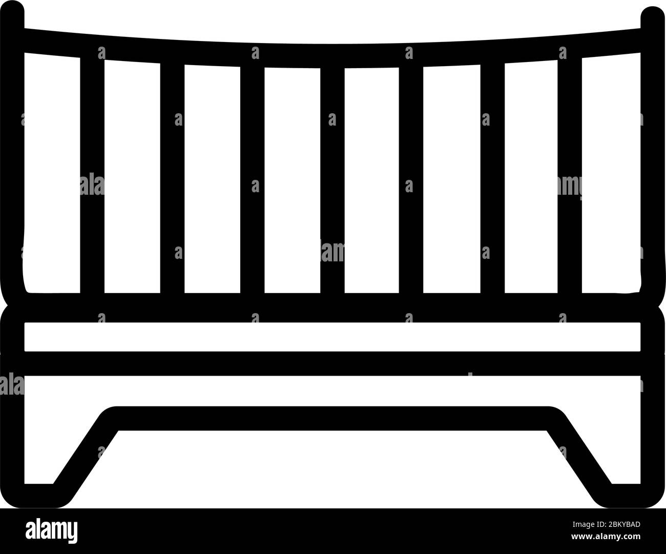 crib playpen icon vector outline illustration Stock Vector Image & Art ...
