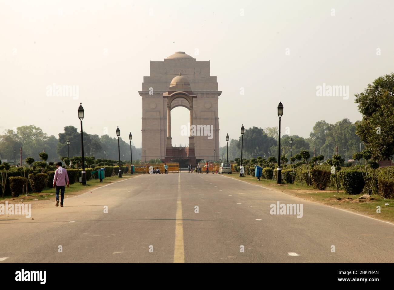 The India Gate, situated in the heart of New Delhi, the national ...