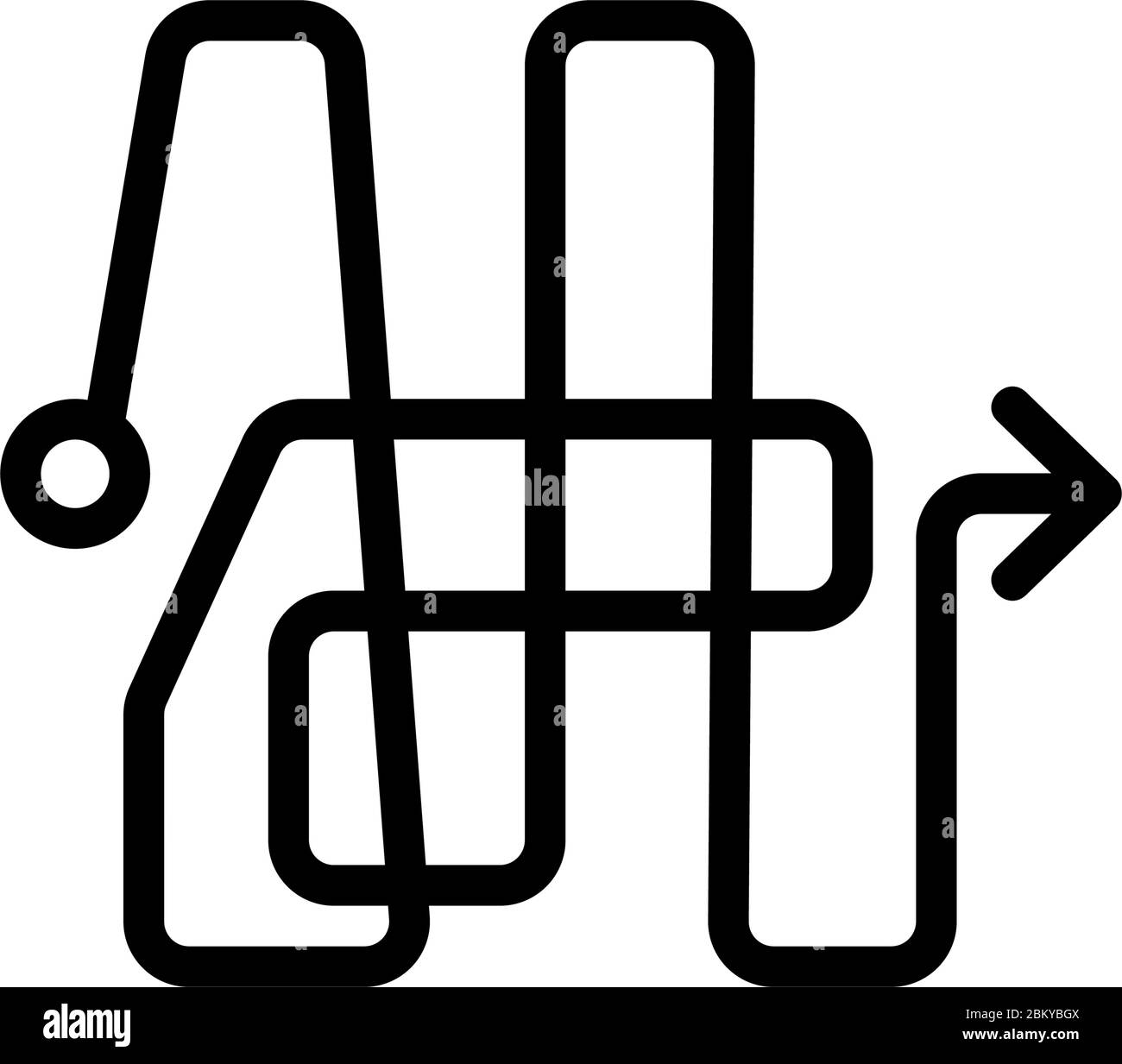 confusion icon vector outline illustration Stock Vector Image & Art - Alamy