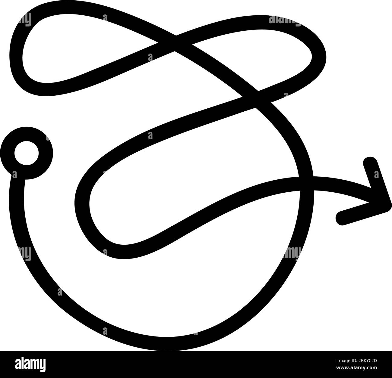 mess of directions icon vector outline illustration Stock Vector Image ...