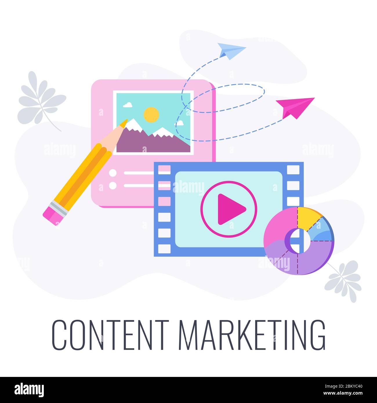 Content Infographics Pictogram. Successful content marketing strategy ...